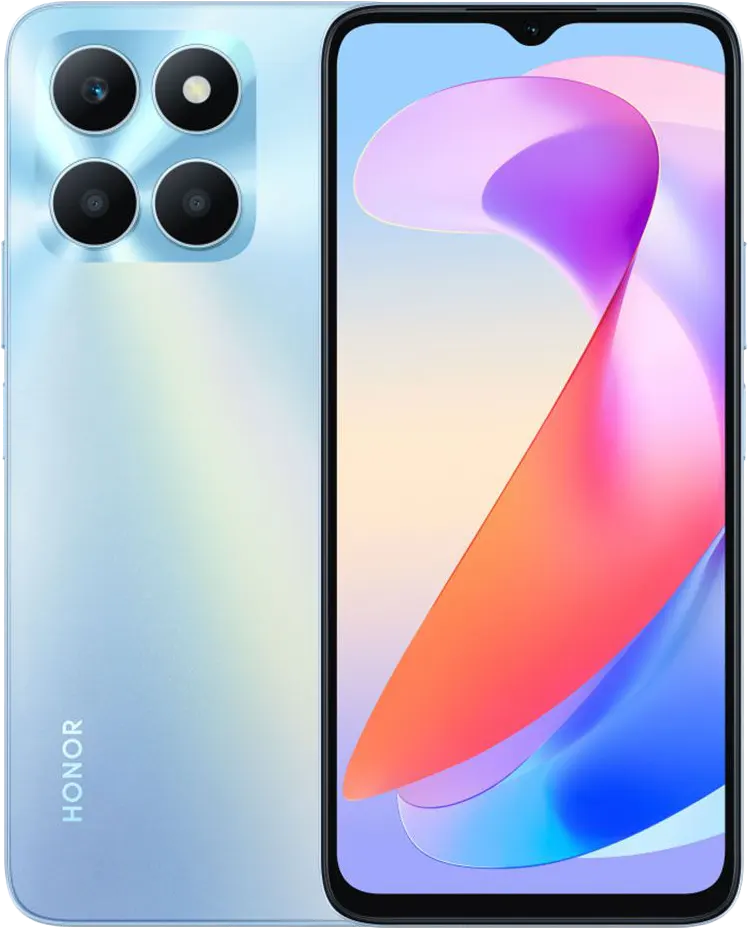 Honor X6A Dual SIM Mobile, 128GB Internal Memory, 4GB RAM, 4G LTE, Sky ...