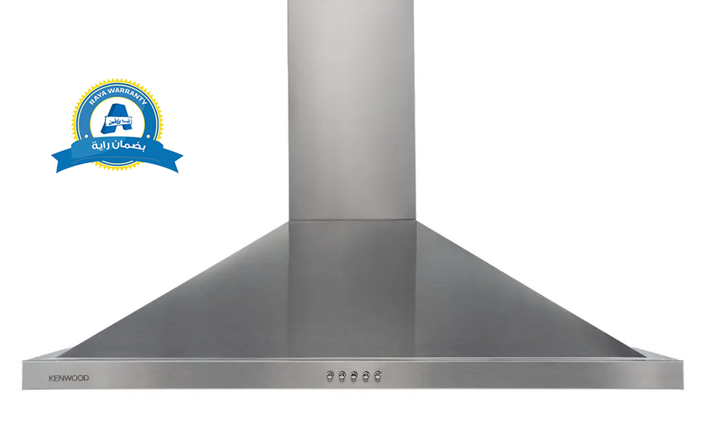 Kenwood Built-in Pyramid Hood, 90 cm, 3 Speeds, Stainless Steel, Silver ...