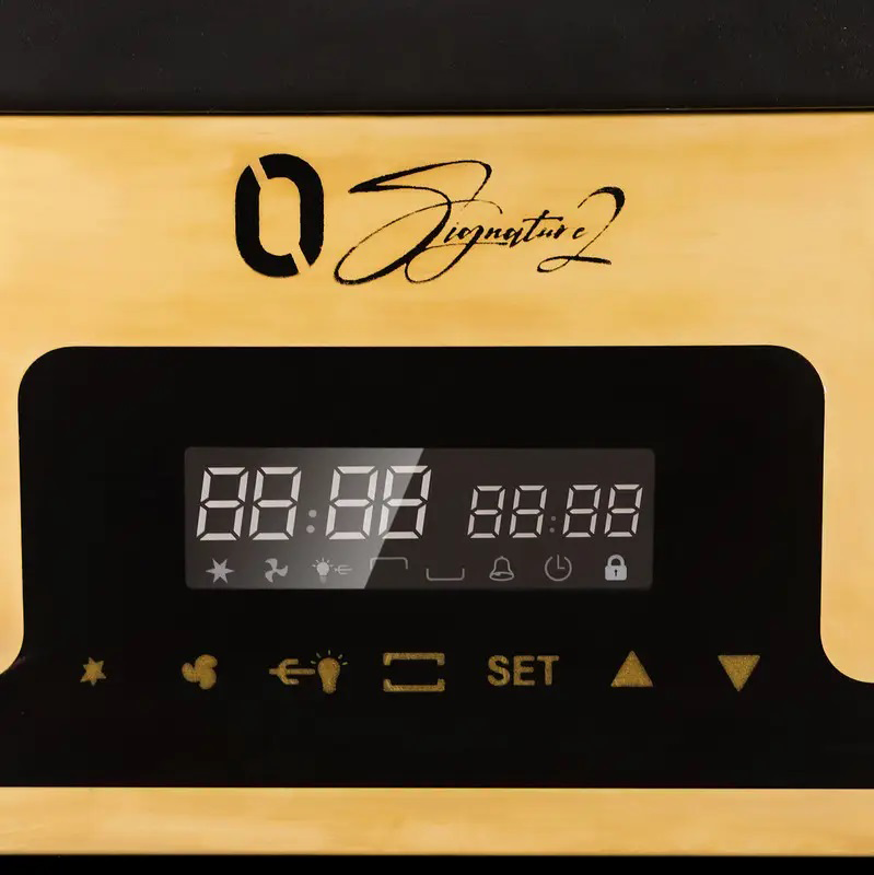 Unionaire Cooker, 90 cm, 5 Burners, 2 Fans, Grill, Digital Screen, Gold ...