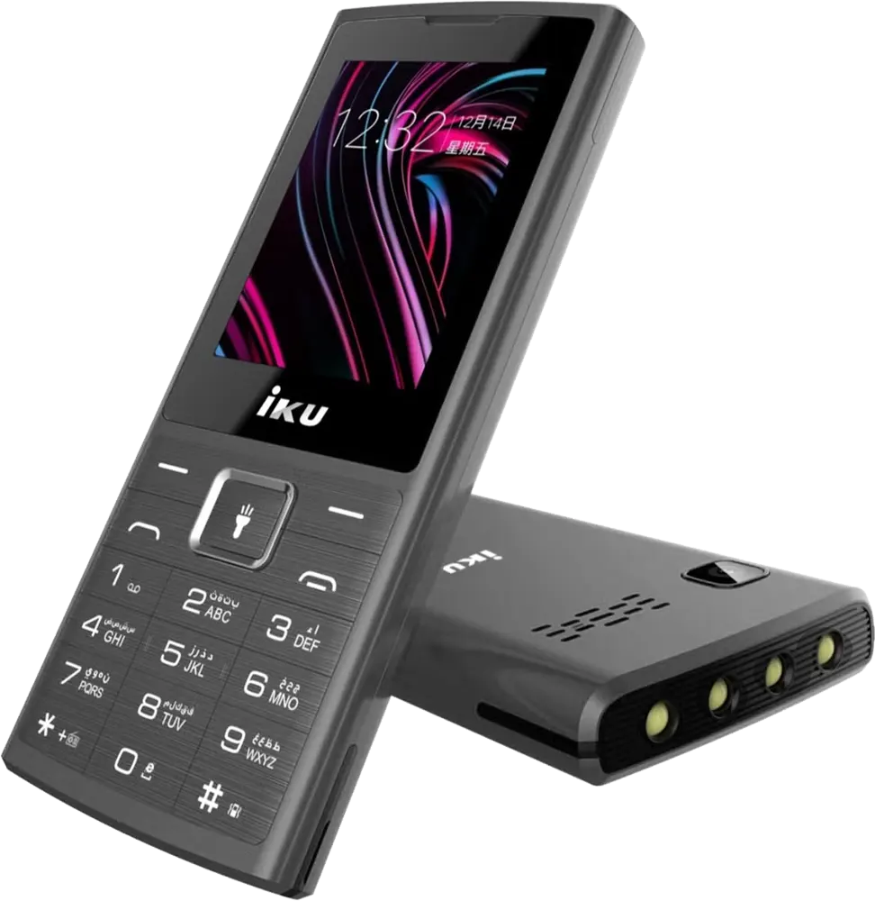 IKU S5 Dual SIM Mobile, 32MB Internal Memory, 32MB RAM, Gray Elghazawy Shop