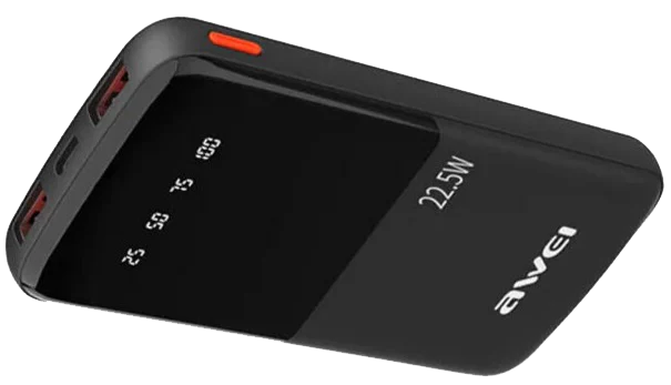 Awei Portable Power Bank , Fast Charging , Battery 10000 mAh , 22.5 ...