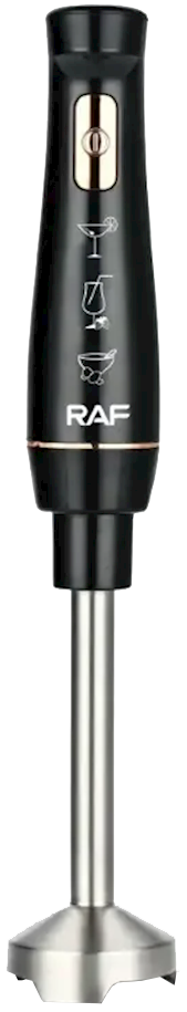 RAF Hand Blender , 800 Watt , 1 Speed , Stainless Steel , Black , RAF R-346B Elghazawy Shop
