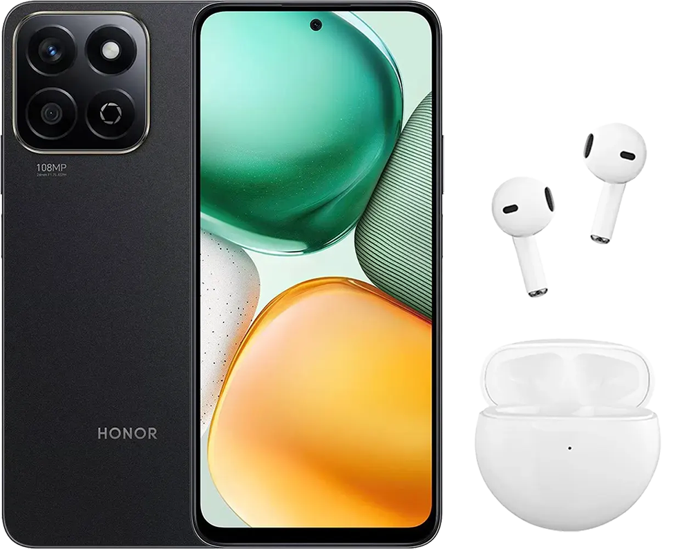 Honor X7C Dual SIM, 256GB Memory, 8GB RAM, 4G LTE, Midnight Black ...