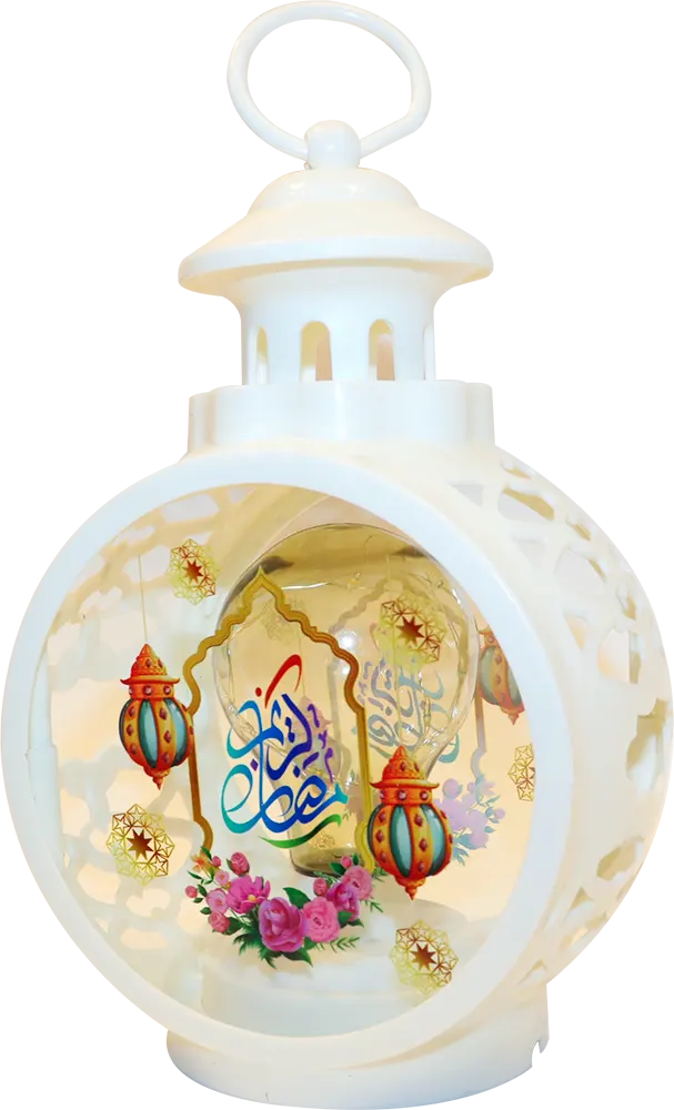 Ramadan Acrylic Lantern, LED Lighting, 20 Cm, white Color, 1080 ...