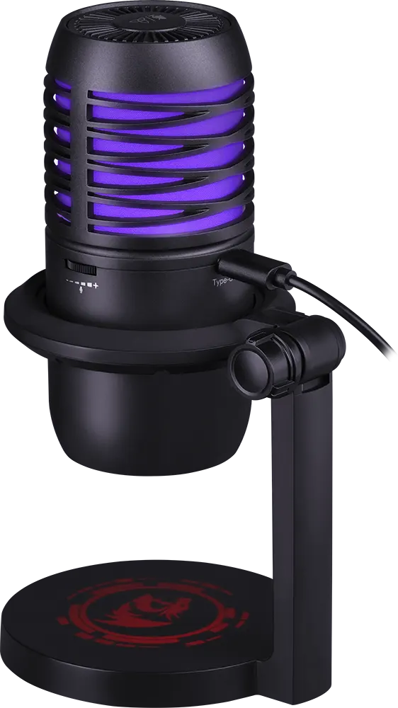 Wired Condenser Microphone Redragon Nebula, Backlight Colors, Black ...