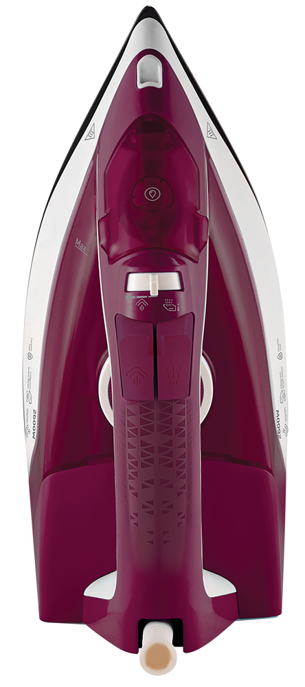 Beko Steam Iron, 2600W , 240 ml , Ceramic Soleplate , Maroon, SIM 3126 ...