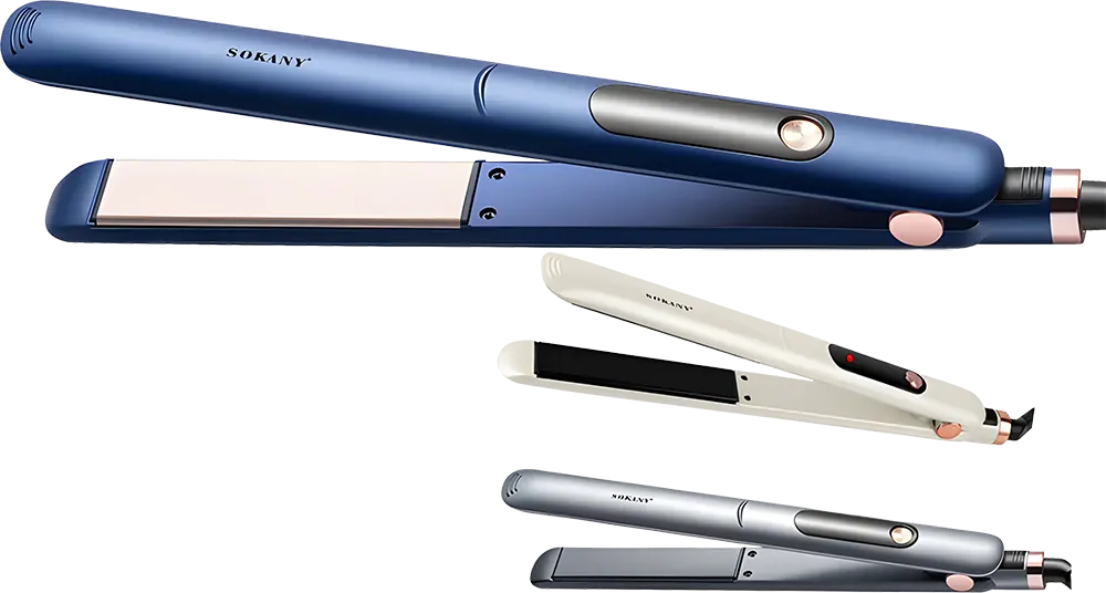 مكواة فرد شعر سوكاني ، ألواح سيراميك، 530°C، ألوان متعددة، SK-1924 الغزاوي