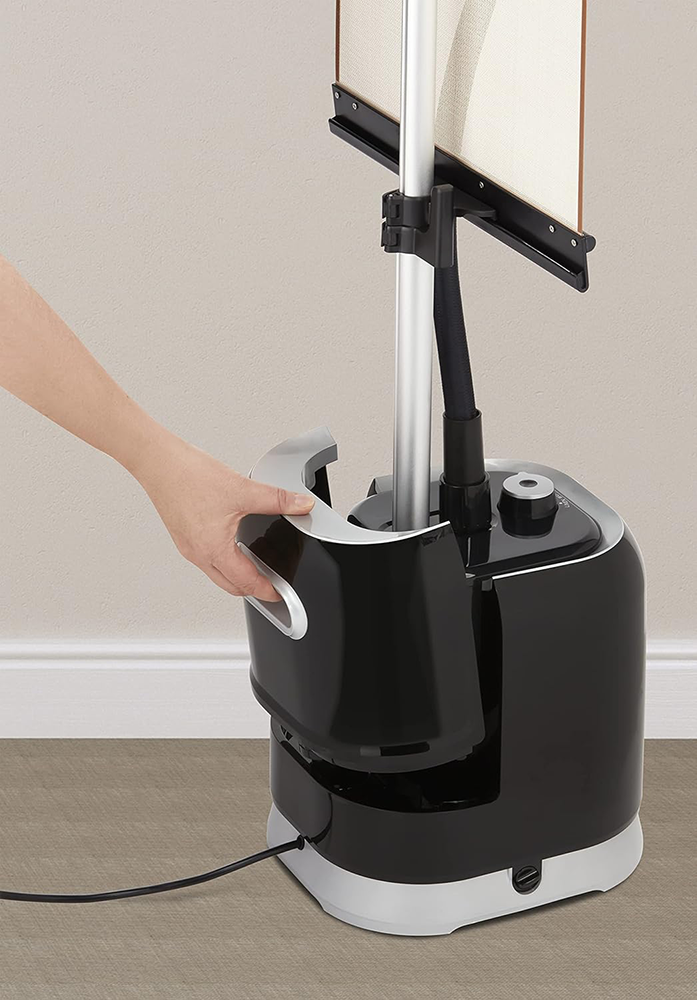 Tefal Steam Iron Stand with Curtain, 1800 Watts, 1.5 Liter Tank, Black ...