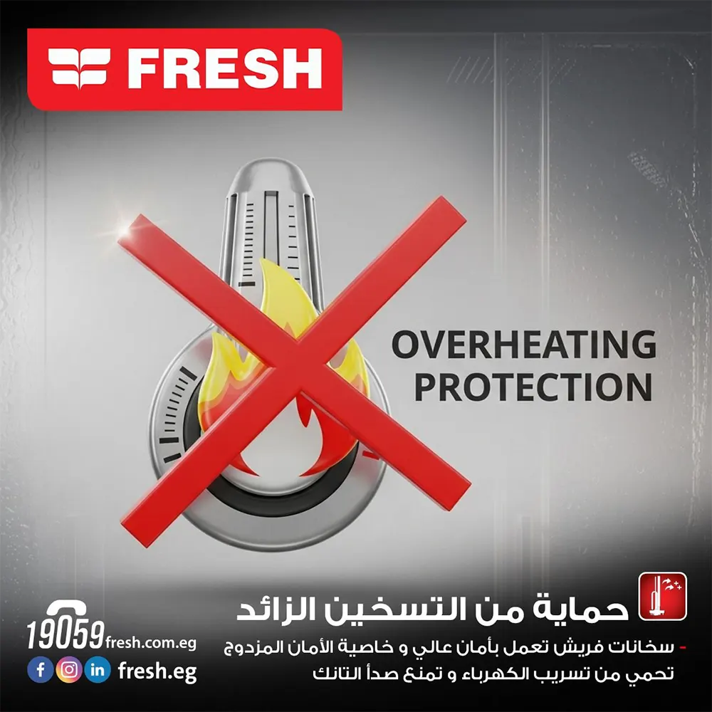 Fresh Relax LED Electric Water Heater, 30 Liters, Temperature Indicator ...