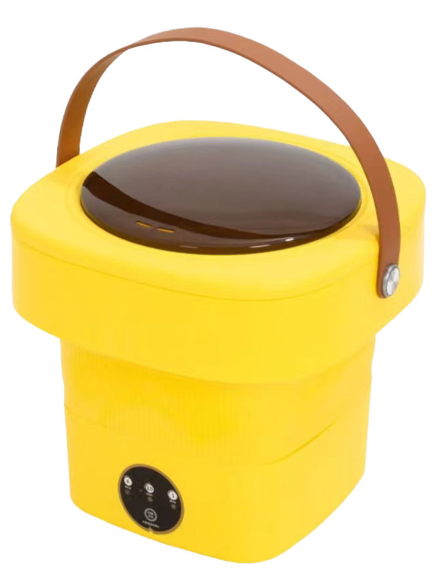 Mini Portable Washing Machine, Yellow, 86 Elghazawy Shop