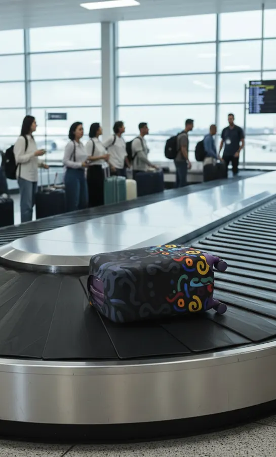 Lycra travel bag cover, size M, code 01 Elghazawy Shop