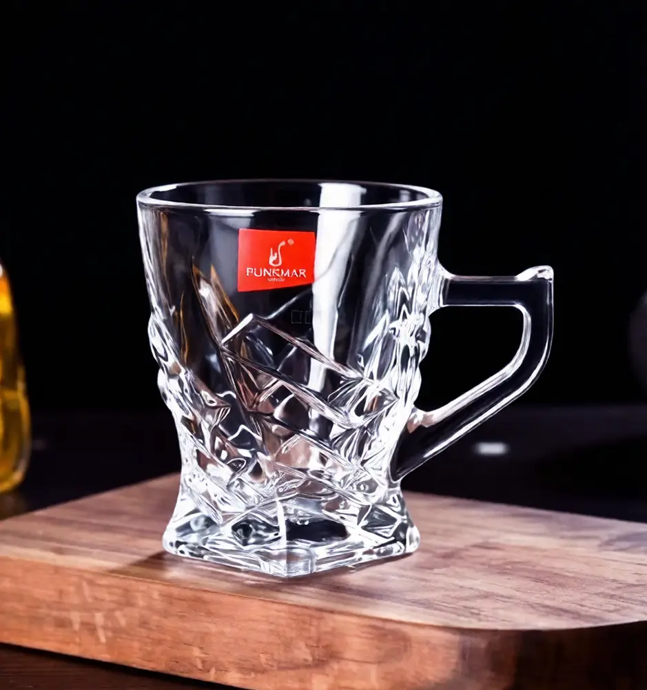 Blinkmax Glass Mug Set, 6 Pieces, 140ml Capacity, Clear Color, Model ...