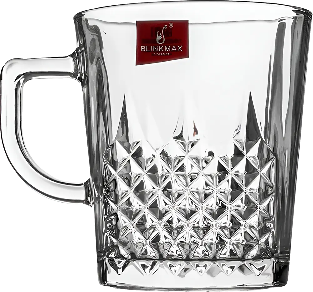 Blinkmax Glass Mug Set, 6 Pieces, 260ml Capacity, Clear Color, Model ...