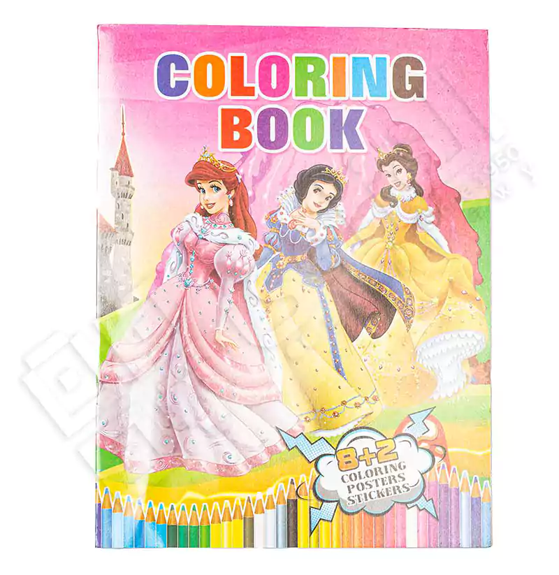 Disney coloring book 16 sheets+sticker Elghazawy Shop