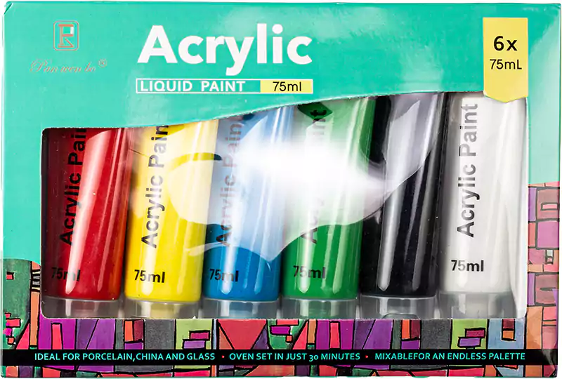 Set of 6 colors, tube of 75 ml Elghazawy Shop