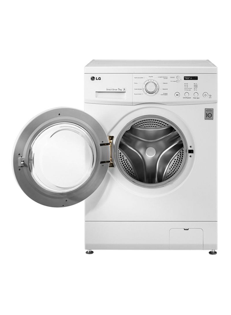 LG Front Loading Washing Machine, 8Kg, White, FH4G7TDY0 Elghazawy Shop