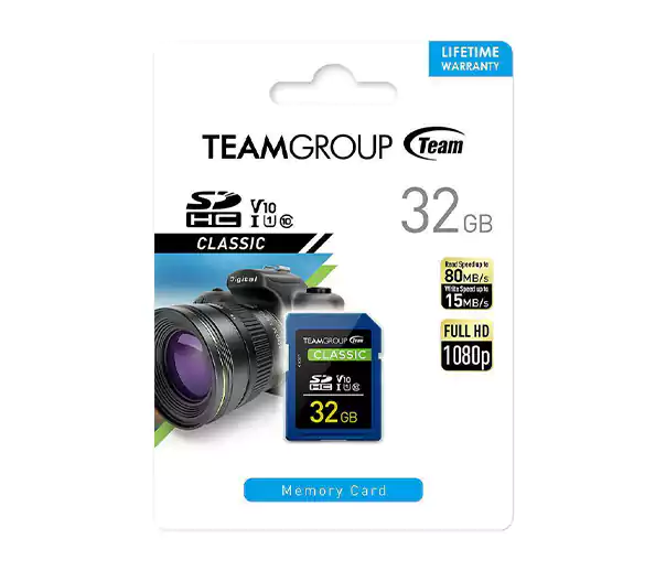 Teamgroup Classic Memory Card, 32 GB, SDHC, 100 MB, TSDHC32GIV1001 Elghazawy Shop